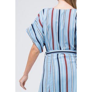 entro | Dresses | Entro Striped Shirtdress Blue | Poshmark
